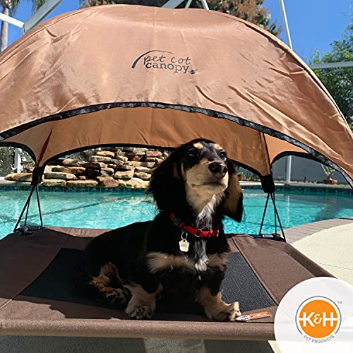 K&H PET PRODUCTS Pet Cot Canopy - Tan, Small 17 X 22 Inches