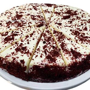 Andy Anand Red Velvet Cheesecake 9" Fresh Made in Traditional Way, Amazing-Delicious-Decadent & Greeting Card, Birthday Valentine, Christmas, Mothers Fathers day, Anniversary Gourmet Food (2 lbs)