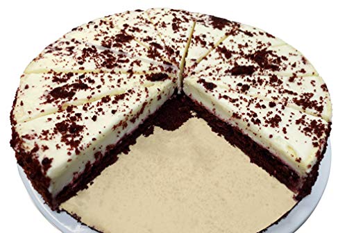 Andy Anand Red Velvet Cheesecake 9" Fresh Made in Traditional Way, Amazing-Delicious-Decadent & Greeting Card, Birthday Valentine, Christmas, Mothers Fathers day, Anniversary Gourmet Food (2 lbs)