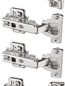 IKEA Cabinet Hinges | Soft Closing with Dampers, Nickel Plated - Pack of 4