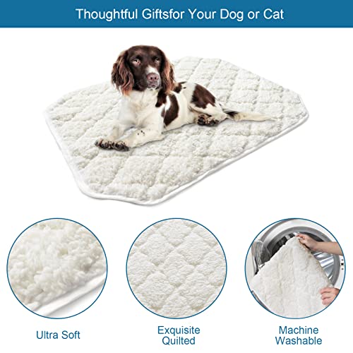 Elevated Dog Bed Pad Waterproof 2 Pack (25" X32"), Soft Plush Dog Pet Pad for Dog Cot Bed, Machine Washable Dog/Cat Beds Pad with Corner Straps, Waterproof (Pad Only, Bed not Included)