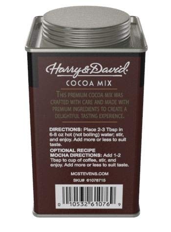 Harry & David Truffle Cocoa Mix, Sweet Milk Chocolate, 6.25 Ounce