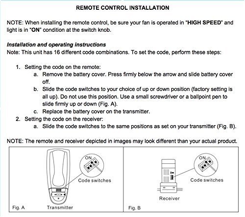 Ceiling Fan Remote Control Kit Replacement for Hampton Bay Hunter 3-Speed Dimmer UC7078T CHQ7078T CHQ8BT7078T Fan-HD with Reverse Button L3H2003FANHD Fan-HD6 FAN-2R MR77A RR7087TR Altura 68 -Pikeman