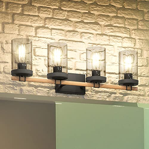 Luxury Urban Loft Bath Light, Large Size: 9''H x 28''W, with Modern Farmhouse Style Elements, Charcoal Finish, UEX2607 from The Hampton Collection by Urban Ambiance