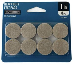 beige self-leveling 1 in. felt pads (8-pack)