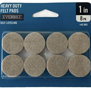 Beige Self-Leveling 1 in. Felt Pads (8-Pack)