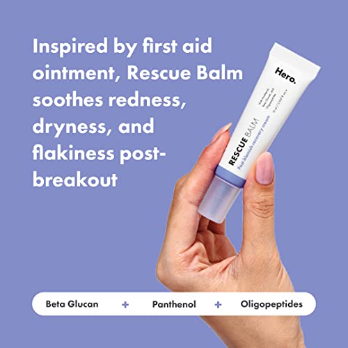 Rescue Balm Original and +Red Correct Bundle from Hero Cosmetics - Post-Blemish Recovery Cream, Intensive Nourishing and Calming for Dry, Red-Looking Skin After a Blemish - Vegan-Friendly (2 Pack)