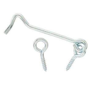 everbilt 2 inch. zinc-plated hook and eye (2-pack)