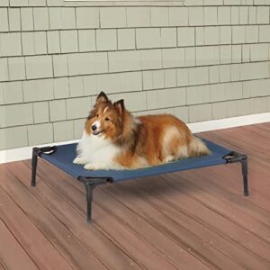 MPP Dog Beds Blue Chew Resistant Elevated Pet Cots Cold and Heat Protection Choose from 4 Sizes (Small)