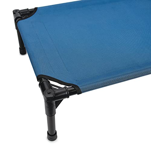 MPP Dog Beds Blue Chew Resistant Elevated Pet Cots Cold and Heat Protection Choose from 4 Sizes (Small)