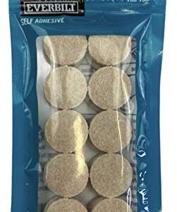 Beige Heavy-Duty Self-Adhesive 3/4 in. Felt Pads (20-Pack)-Everbilt