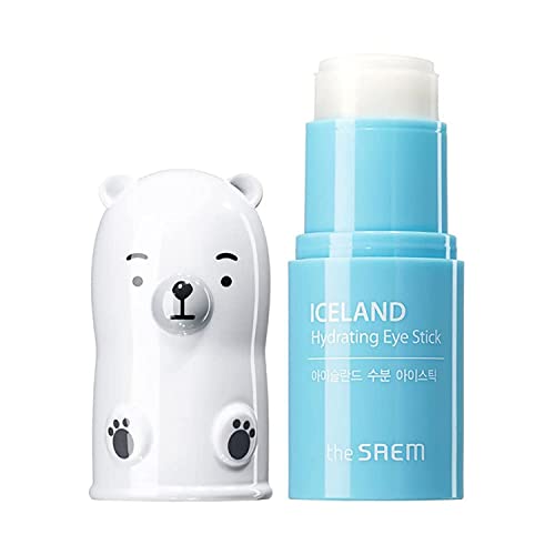 The SAEM Iceland Hydrating Eye Stick 0.24oz - Cooling Eye Balm for Dark Circles and Puffiness – Under Eye Treatment - Reduce Wrinkles and Moisturizing - Minimize Dark & Puffy Eyes