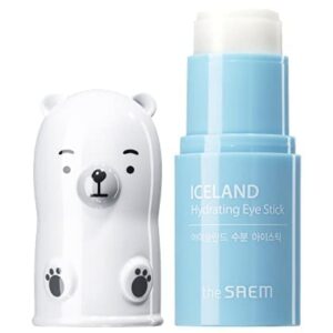 The SAEM Iceland Hydrating Eye Stick 0.24oz - Cooling Eye Balm for Dark Circles and Puffiness – Under Eye Treatment - Reduce Wrinkles and Moisturizing - Minimize Dark & Puffy Eyes