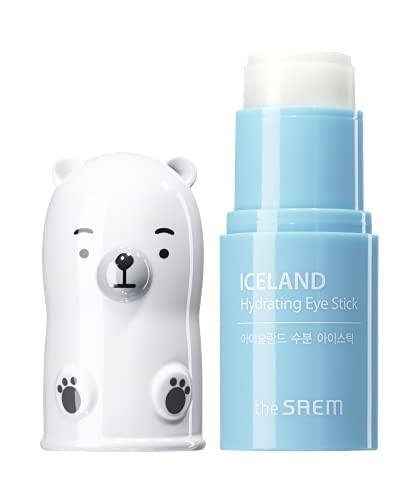 The SAEM Iceland Hydrating Eye Stick 0.24oz - Cooling Eye Balm for Dark Circles and Puffiness – Under Eye Treatment - Reduce Wrinkles and Moisturizing - Minimize Dark & Puffy Eyes