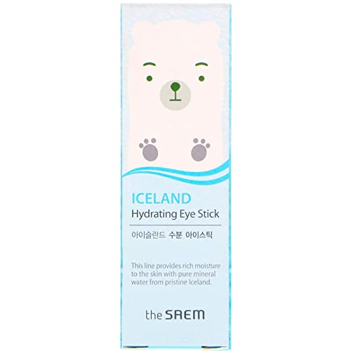 The SAEM Iceland Hydrating Eye Stick 0.24oz - Cooling Eye Balm for Dark Circles and Puffiness – Under Eye Treatment - Reduce Wrinkles and Moisturizing - Minimize Dark & Puffy Eyes