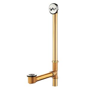 everbilt trip lever 1-1/2 in. 20-gauge brass pipe whirlpool bath waste and overflow drain in chrome