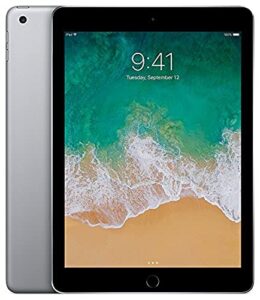 apple ipad 9.7inch with wifi 32gb- space gray (2017 model) (renewed)