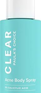 Paula's Choice CLEAR Back & Body Acne Spray, 2% BHA (Salicylic Acid) Treatment for Bacne, Blackheads & Blemishes, 4 Ounce