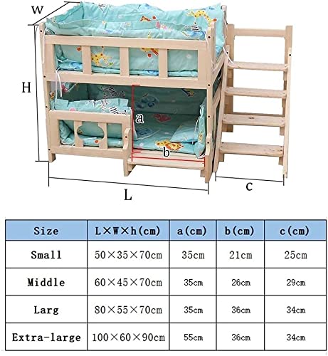 ZAQI Raised Dog Bed,Wood Elevated Dog Bed Extra Large,Outdoor Chew Proof Pet Cooling Mat for Sleeping,Waterproof Dog Cot Raised Off Ground (Size : X-Large)