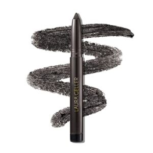 laura geller new york kajal longwear kohl eyeliner pencil with caffeine, smooth & blendable makeup, deep charcoal