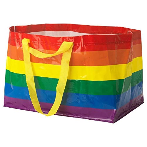 IKEA KVANTING Rainbow Pride Multicolored Bag Shopping Storage Laundry (Standard version)