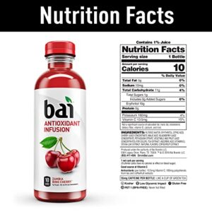 Bai Flavored Water, Safari Variety Pack, Antioxidant Infused Drinks, 18 Fluid Ounce Bottles, 12 Count, 3 Each of Brasilia Blueberry, Costa Rica Clementine, Malawi Mango, Zambia Bing Cherry,18 Fl Oz (Pack of 12)