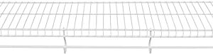 Rubbermaid Free-Sliding Wire Shelf, White, Adjustable Shelving with Free-Slide Design for Closet Organization System