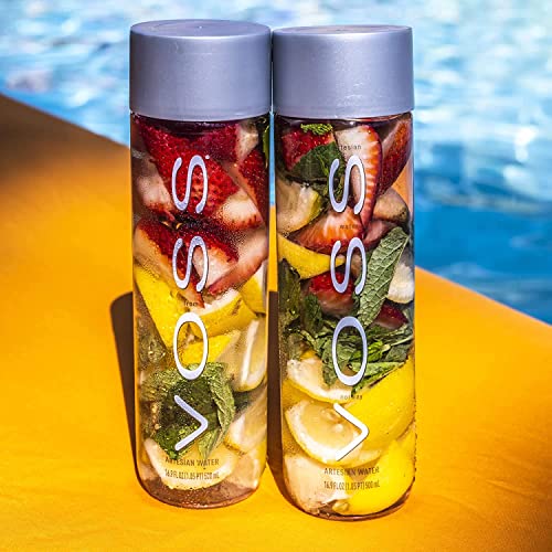 VOSS Premium Still Bottled Water, Naturally Pure, BPA Free, PET Plastic, Recyclable - Crisp, Refreshing Taste, On-The-Go Hydration - 500ml (Pack of 24)