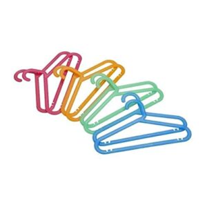 ikea bagis childrens coat-hanger bright colored 8-pack – bundle of 3 packs (24 total hangers)