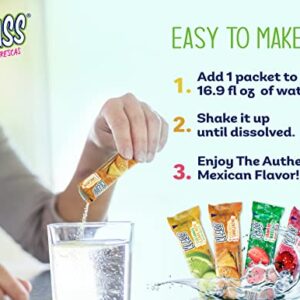 Klass Aguas Frescas, Variety Pack, Sugar Free Drink Mix, Fruit Variety Packets, On-The-Go! Powdered Drink Mix (44 Count Powder Stick Packs) 5 Calories Per Packet- Shake it up! The new way to drink Aguas Frescas.