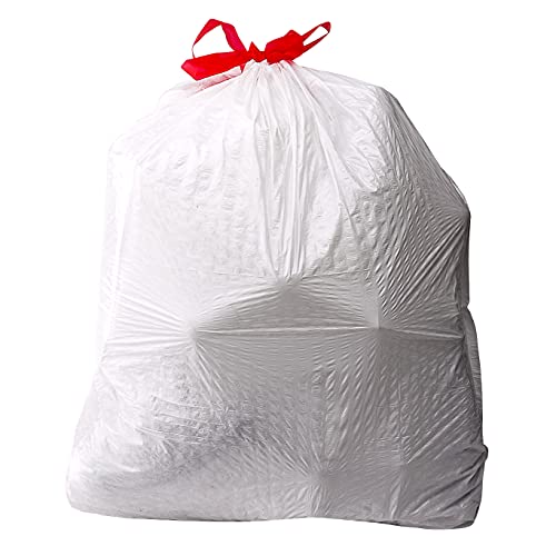 Amazon Basics Flextra Tall Kitchen Drawstring Trash Bags, 13 Gallon, 50 Count