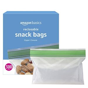 amazon basics snack storage bags, 300 count (previously solimo)