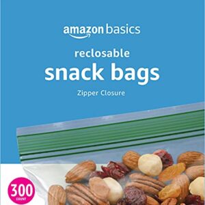 Amazon Basics Snack Storage Bags, 300 Count (Previously Solimo)