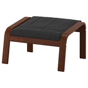 ikea poäng ottoman, medium brown, hillared anthracite