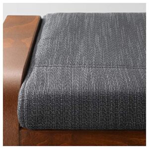 IKEA Poäng Ottoman, Medium Brown, Hillared Anthracite