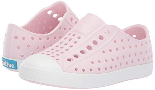 Native Shoes, Jefferson Child, Kids Lightweight Sneaker, Milk Pink/Shell White, 9 M US Toddler