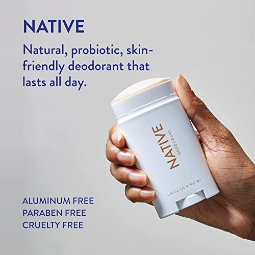 Native Deodorant | Natural Deodorant for Women and Men, Aluminum Free with Baking Soda, Probiotics, Coconut Oil | Coconut & Vanilla, Lavender & Rose, Cucumber & Mint, Eucalyptus & Mint