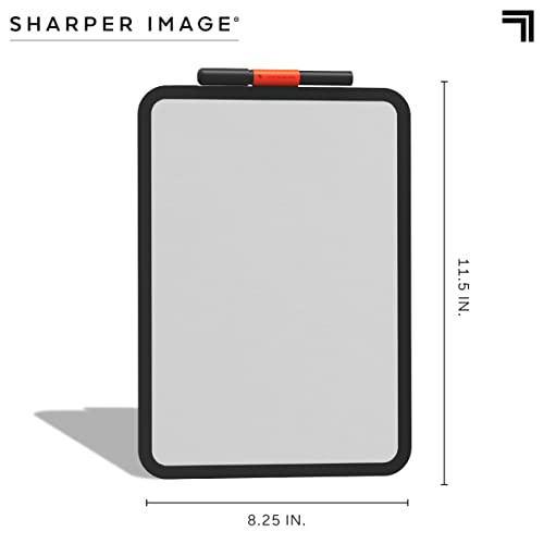 Sharper Image LightBoard LED Writing Pad with Stand, Includes 3 Washable Markers, 7 Light Modes & Magnetic Mount, Wipe Clean Surface, Perfect for Messages, Grocery Lists, Notes, Affirmations