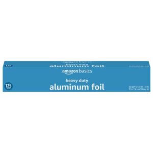 amazon basics heavy duty aluminum foil, 125 sq ft (pack of 1)