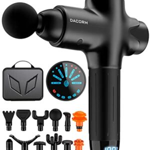 Massage Gun - Percussion Muscle Massage Gun for Athletes, Super Quiet Portable Electric Sport Massager, Handheld Deep Tissue Massager of Y8 Pro Max (Dark Black)