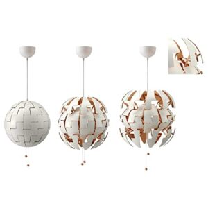 IKEA Pendant lamp, White, Copper Color