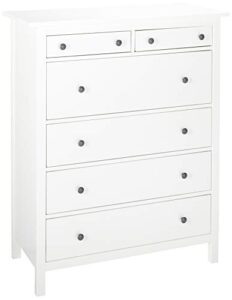 ikeaa ikea hemnes 6-drawer chest, white stain ,