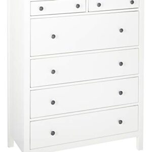 ikeaa IKEA HEMNES 6-Drawer Chest, White Stain ,