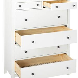 ikeaa IKEA HEMNES 6-Drawer Chest, White Stain ,