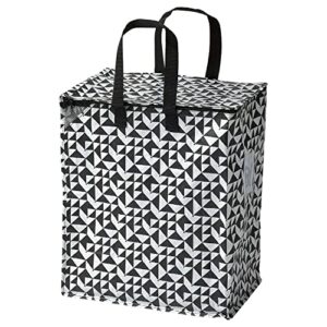 ikea asia knalla bag black white 47l