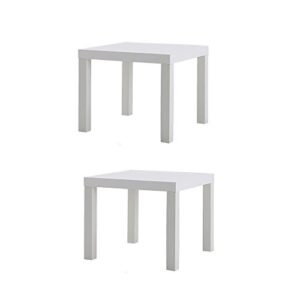 ikea table end side white (2 pack) lack