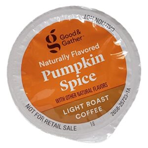 Good & Gather Pumpkin Spice Coffee Pods - Pack of 2 Boxes 16 Per Box 32 Total 100% Arabica Limited Edition Naturally Flavored, 8 Count (Pack 2)