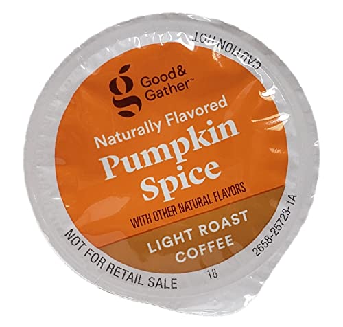 Good & Gather Pumpkin Spice Coffee Pods - Pack of 2 Boxes 16 Per Box 32 Total 100% Arabica Limited Edition Naturally Flavored, 8 Count (Pack 2)