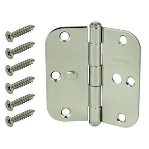 everbilt 3-1/2 in. stainless steel 5/8 in. radius security door hinge