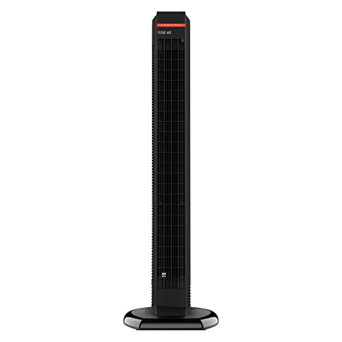 Sharper Image RISE 40 Oscillating Tower Fan with 4 Speeds, Remote Control